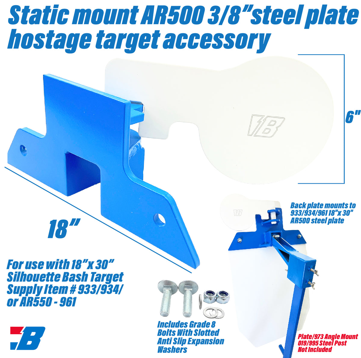 Static Mount Hostage: 18x30-3/8" - 025 — BASH TARGET SUPPLY
