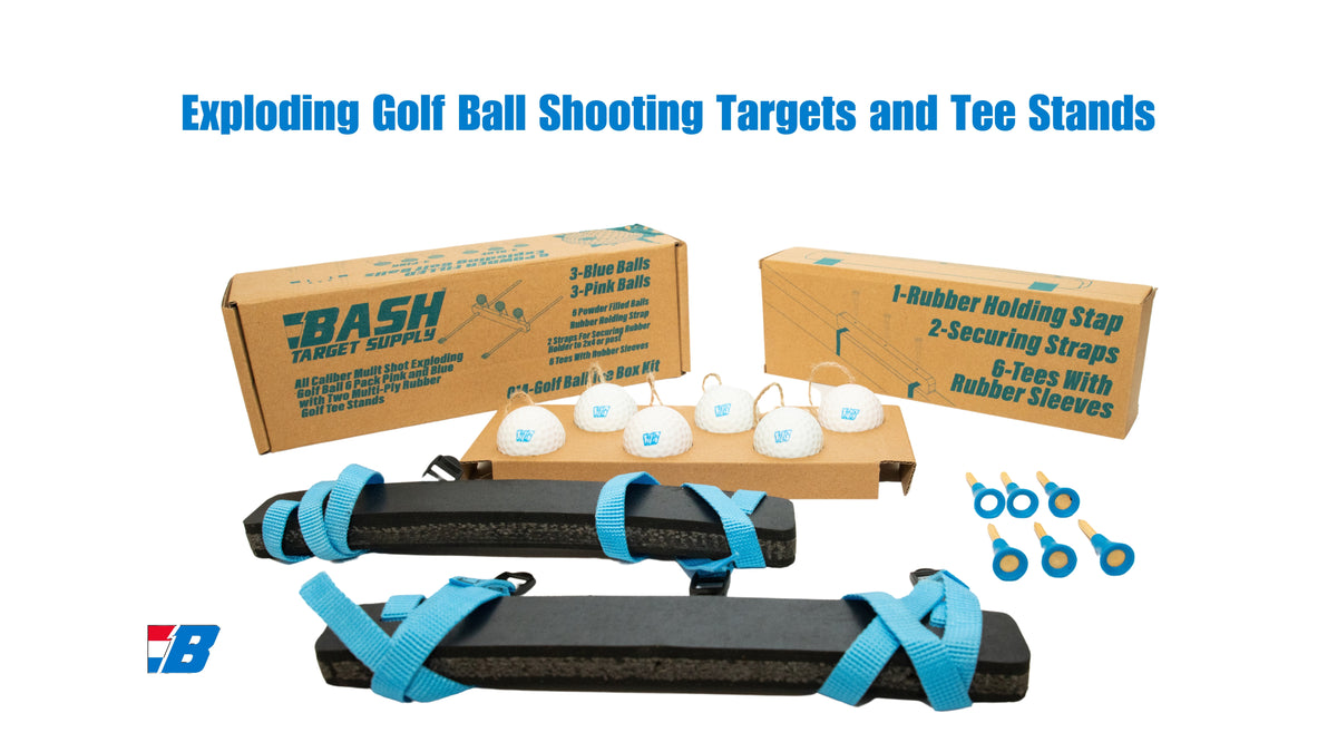 Exploding Golf Balls & Tee Box Kit - 014 — BASH TARGET SUPPLY