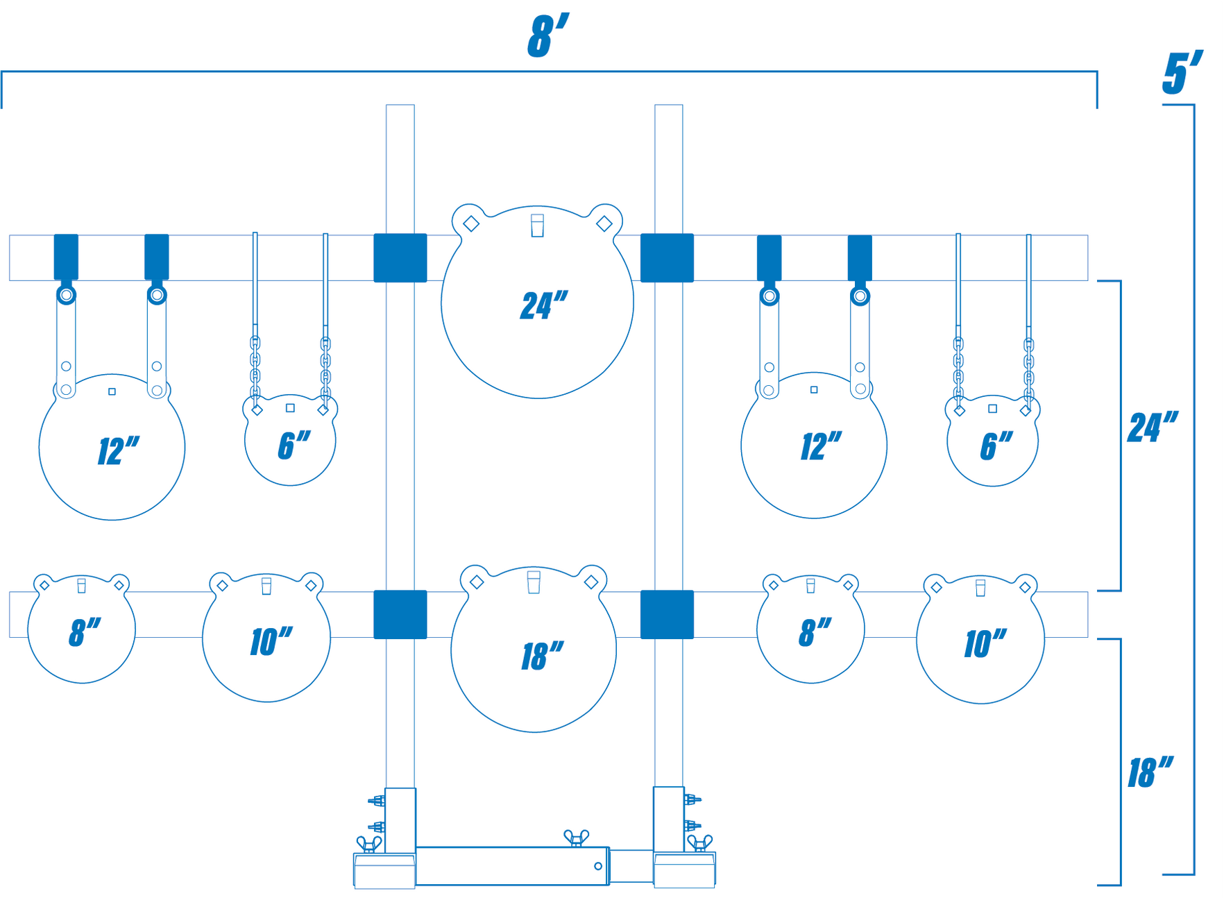 Bash Target Supply AR500 Steel Targets and portable target system ...