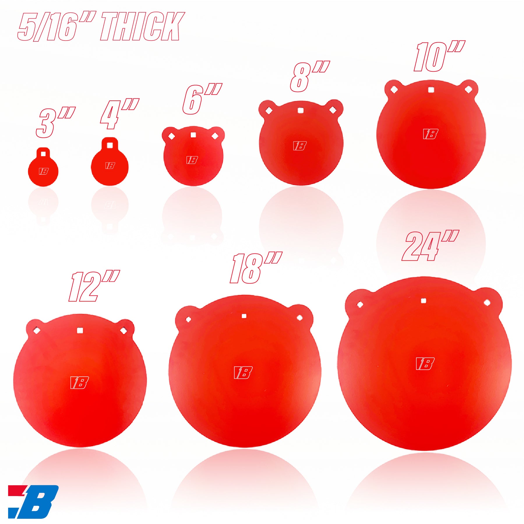 935-RoundAR500-6"-5/16" — BASH TARGET SUPPLY